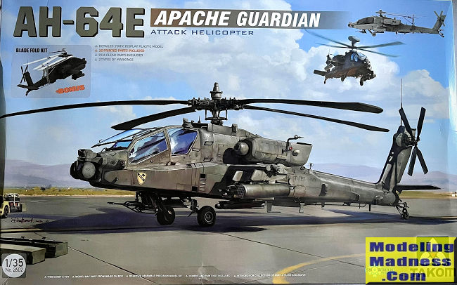 Takom 1/35 AH-64E Apache, previewed by Donald Zhou