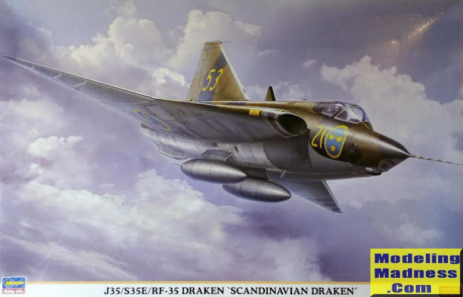 Hasegawa 1/48 J/S/RF35 Draken, previewed by Spiros Pendedekas